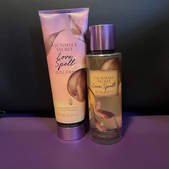 Victoria's Secret | Bath & Body | Victorias Secret Love Spell Golden Body Bundle | Poshmark